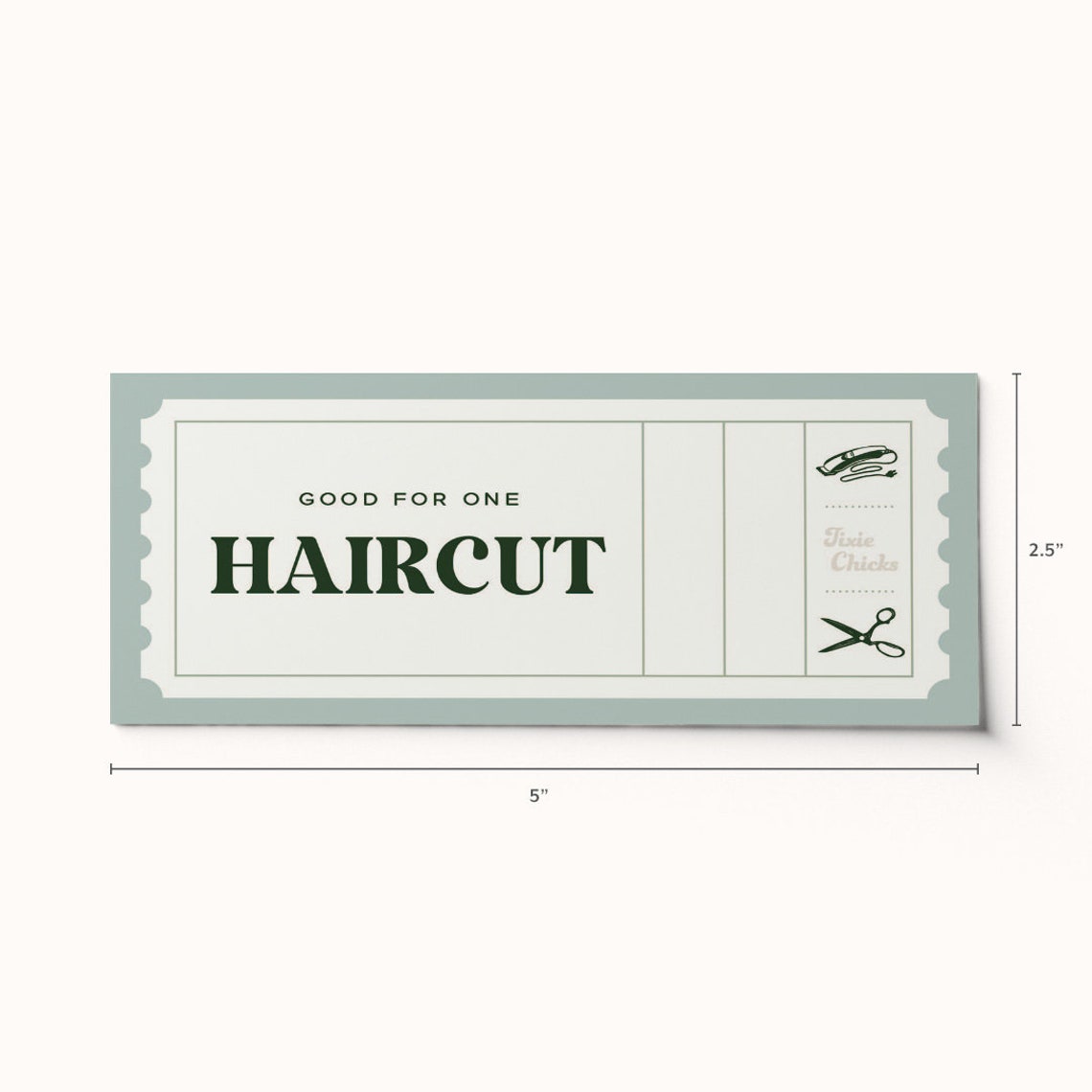 Haircut Ticket Voucher • Surprise Gift, Editable PDF - Etsy