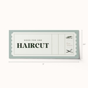 Custom Haircut Ticket Voucher • Surprise Activity • BEST SELLER ...