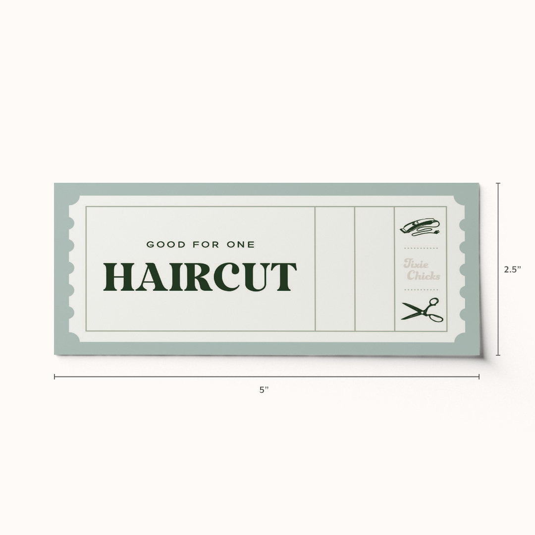 Custom Haircut Ticket Voucher • Surprise Activity • BEST SELLER ...