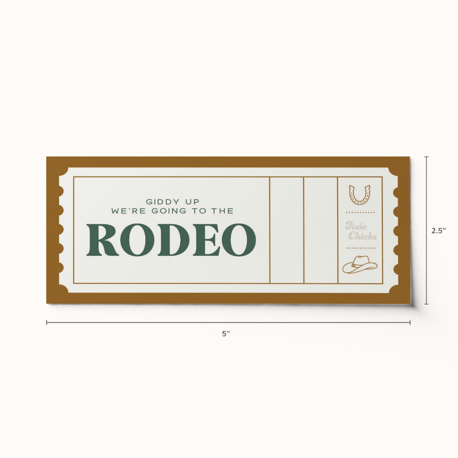 Custom Rodeo Ticket Voucher • Surprise Gift (editable PDF) - Etsy