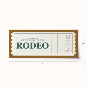 Custom Rodeo Ticket Voucher • Surprise Activity • BEST SELLER • Custom ...
