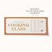 Custom Cooking Class Ticket Voucher • Surprise Activity • BEST SELLER ...