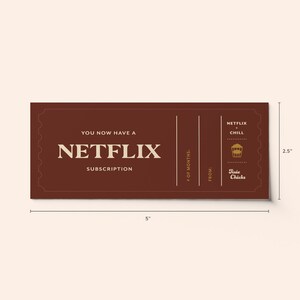 Custom Netflix Subscription Ticket Voucher Surprise Gift - Etsy