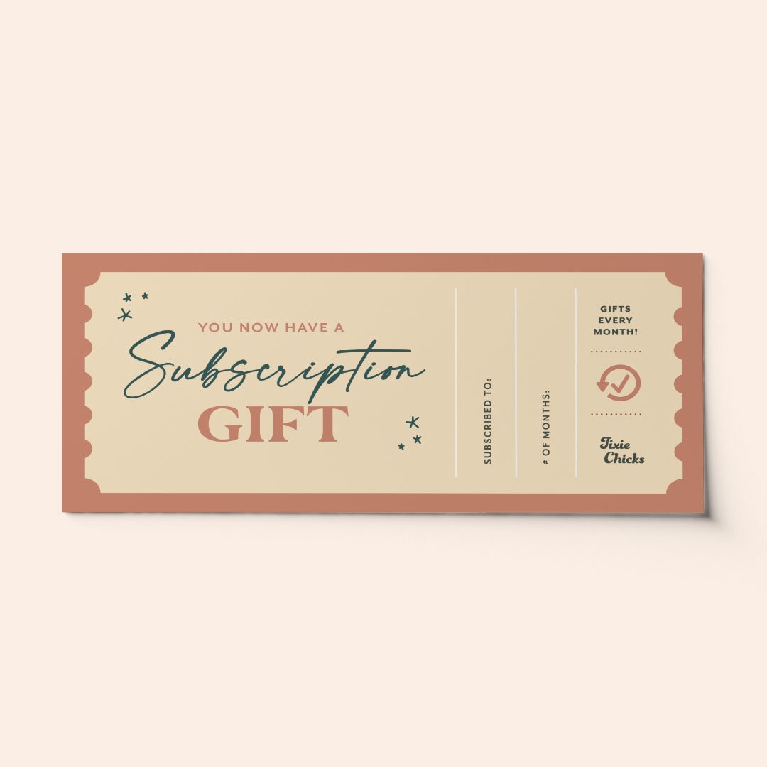 Custom Subscription Ticket Voucher Surprise Gift BEST - Etsy