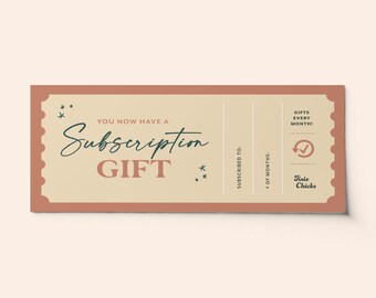 Custom Netflix Subscription Ticket Voucher Surprise Gift | Etsy