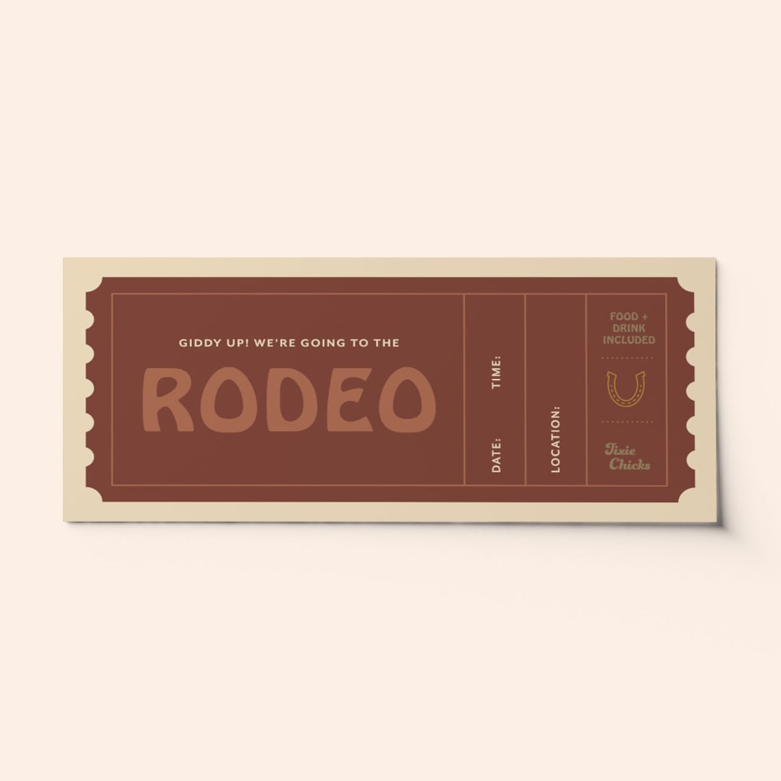 Custom Rodeo Ticket Voucher Surprise Activity BEST SELLER - Etsy