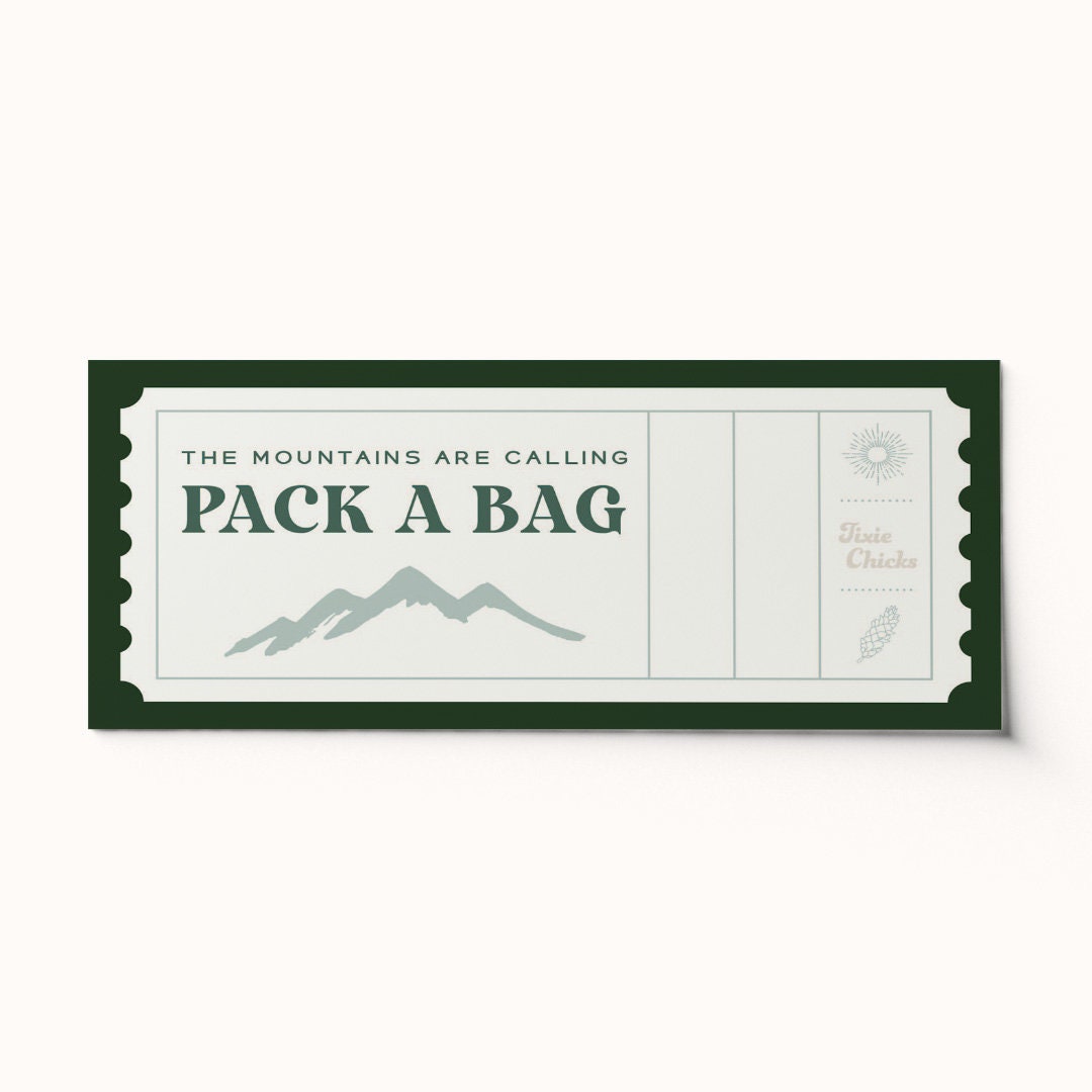 Custom Adventure Ticket Voucher • Surprise Adventure Activity • BEST ...