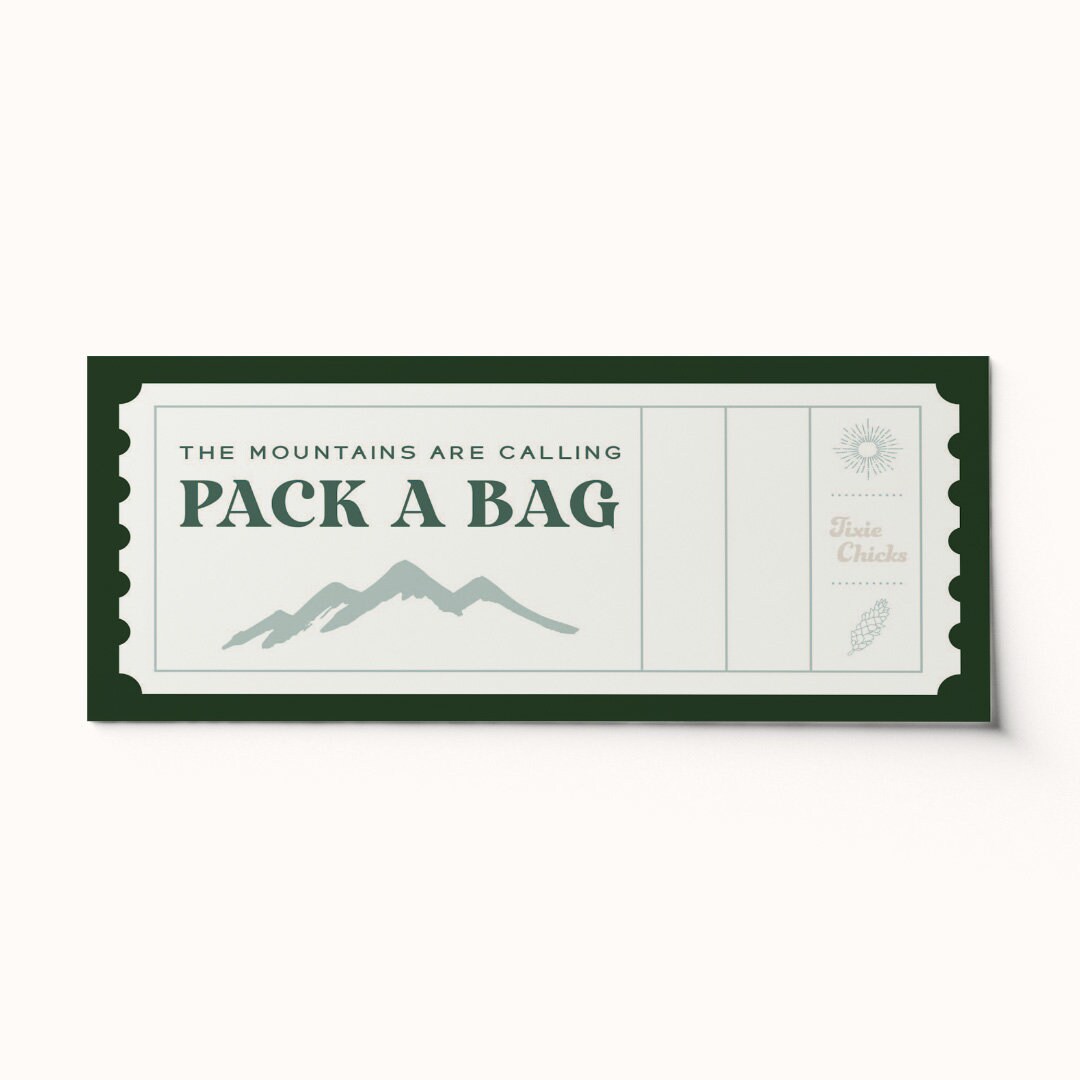 Custom Adventure Ticket Voucher • Surprise Adventure Activity • BEST ...