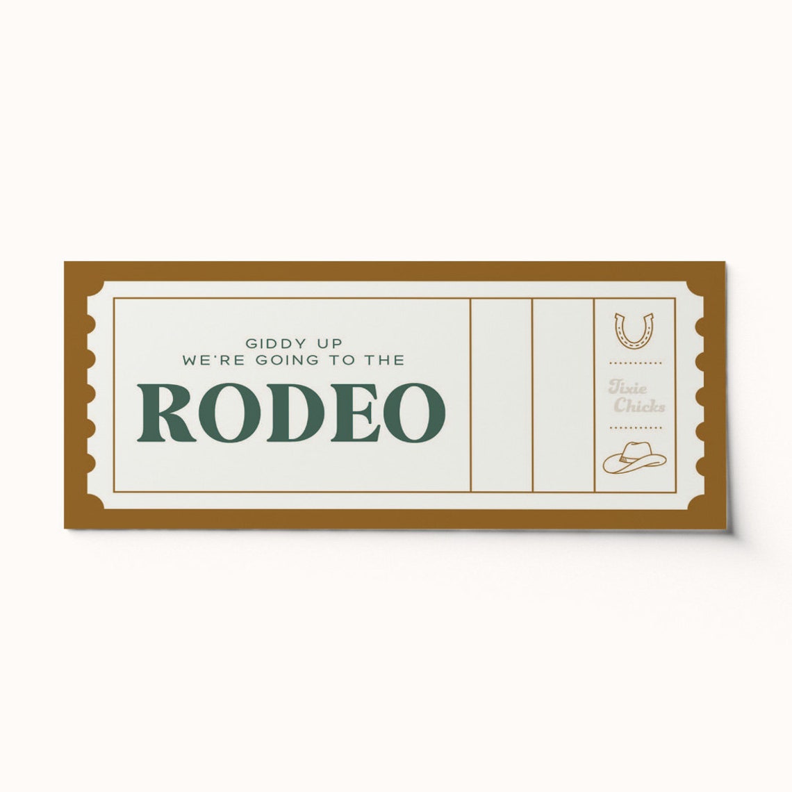 Custom Rodeo Ticket Voucher • Surprise Gift (editable PDF) - Etsy
