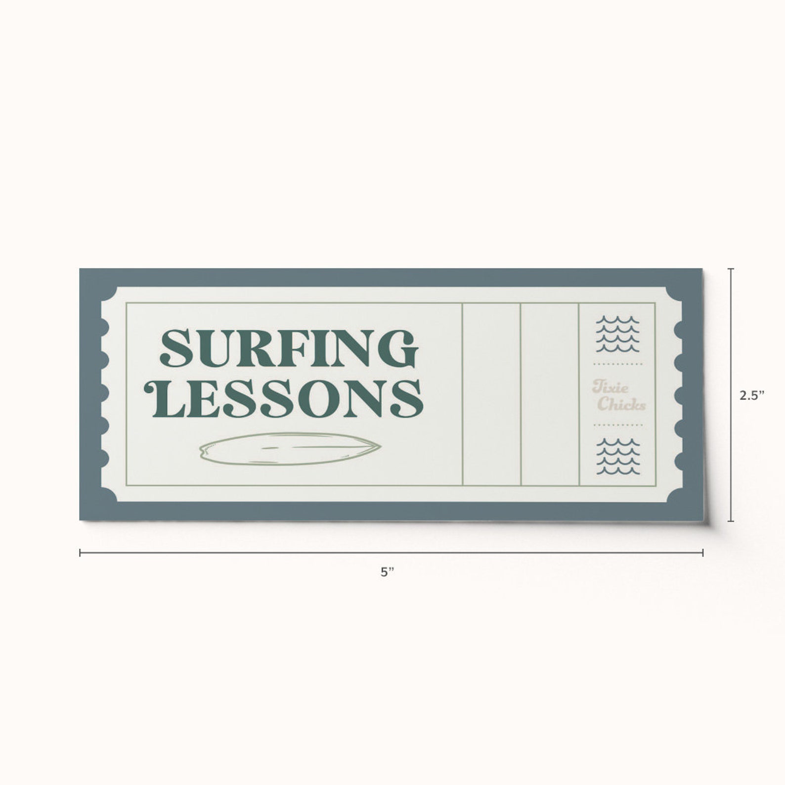 Custom Surfing Lessons Ticket Voucher • Surprise Activity • BEST SELLER ...