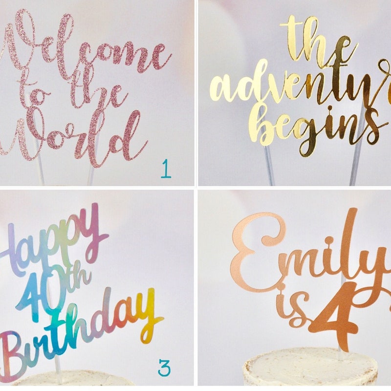 Cake Topper - Etsy UK