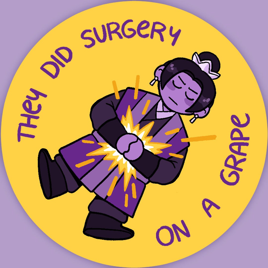 Grape Surgery Sticker [MXTX] - Etsy