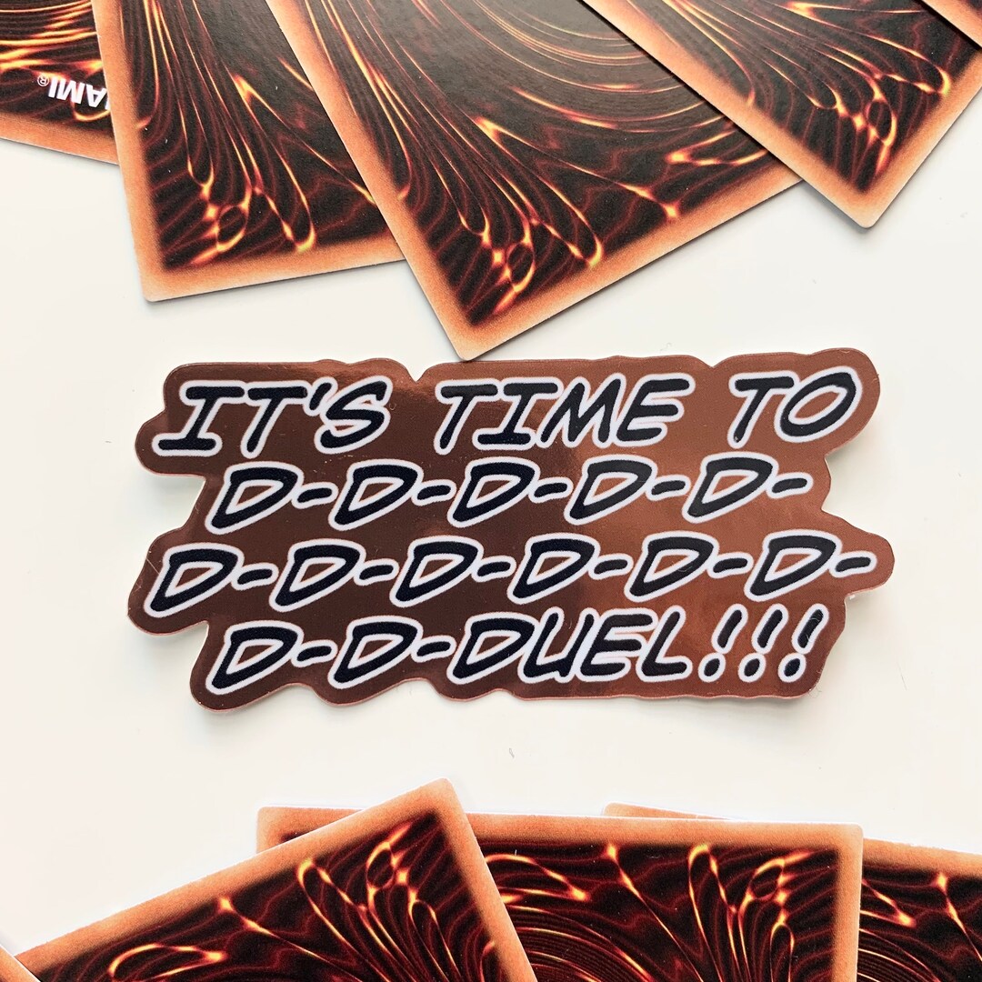 It’s Time to Duel! Mirror Sticker - Etsy