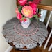 Gray and Pink Round Table Doily 21 Inch, 52cm - Etsy