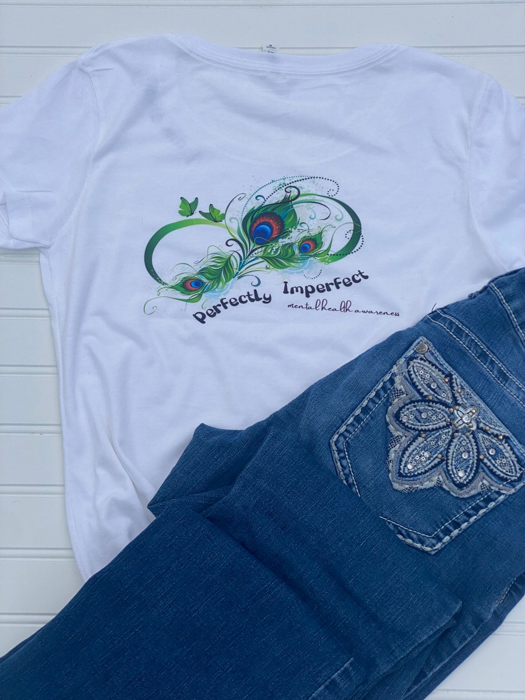 Perfectly Imperfect Motivation T-shirt, 50/50 Soft Blend Shirt, Mental ...