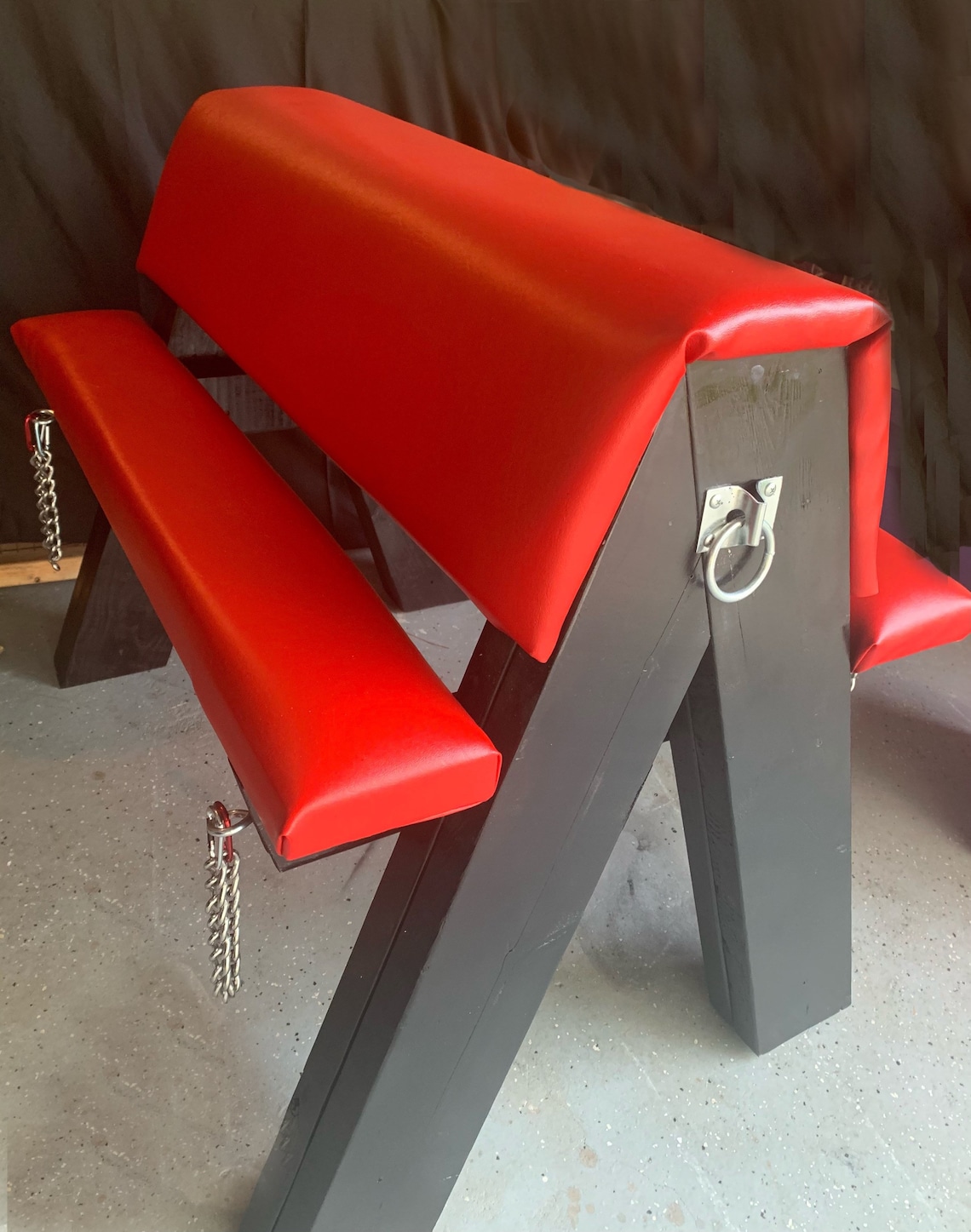 Upholstered BDSM Spanking Bench/ Wooden Horse Dungeon | Etsy