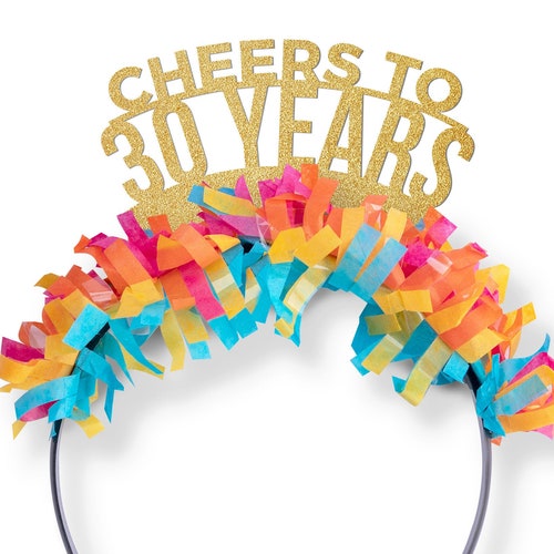 30 Flirty and Thriving Party Crown 30th Birthday Gift for - Etsy