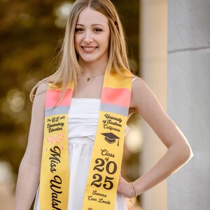 Teacher Graduation Stole, Pencil Graduation Stole, Student Teacher Gift ...