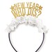 New Years Eve Party Hat Adult NYE Party Crown 2024 Glitter - Etsy