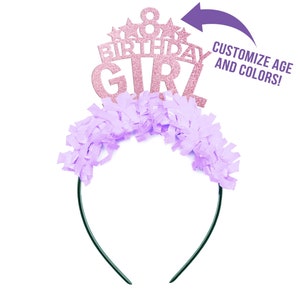 Birthday Girl Tiara, Princess Tiara, Custom Number Kids Crown, Birthday ...