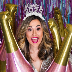 Cheers 2025 New Years Eve Party Crown 2025 NYE Glitter Tiara New Years ...