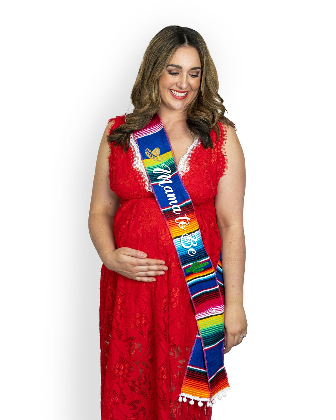 Mexican Baby Shower Serape Sash Fiesta Baby Shower Mommy - Etsy
