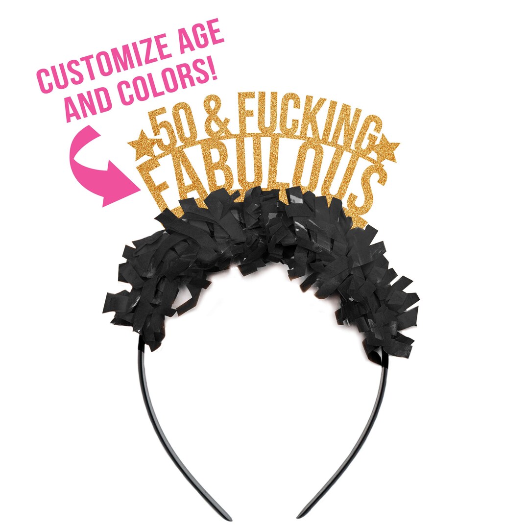 50th Birthday Crown, 50th Birthday Tiara, 50th Birthday Gift for Women ...