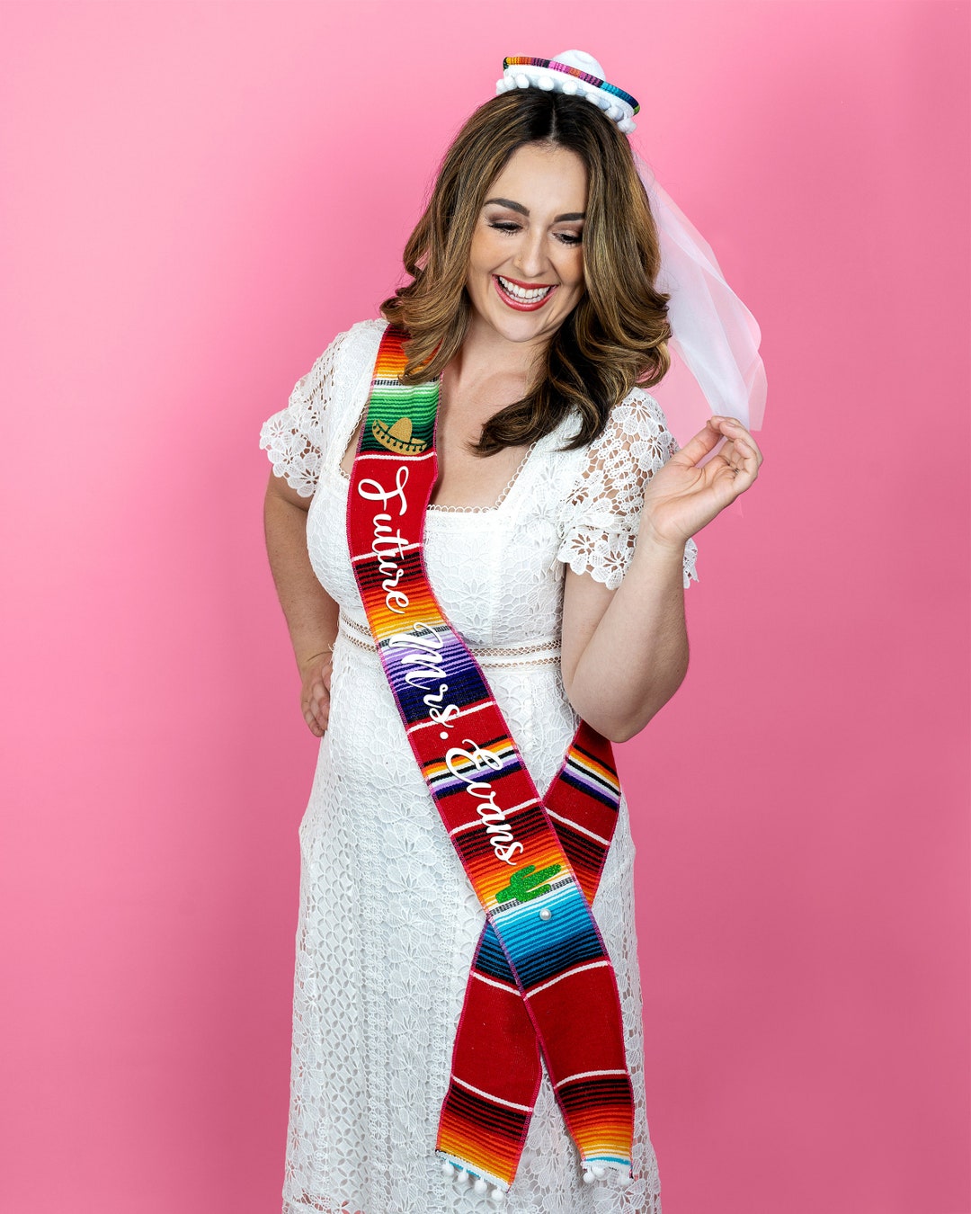 Custom Name Fiesta Sash, Sarape Sash, Serape Sash, Zerape Sash ...