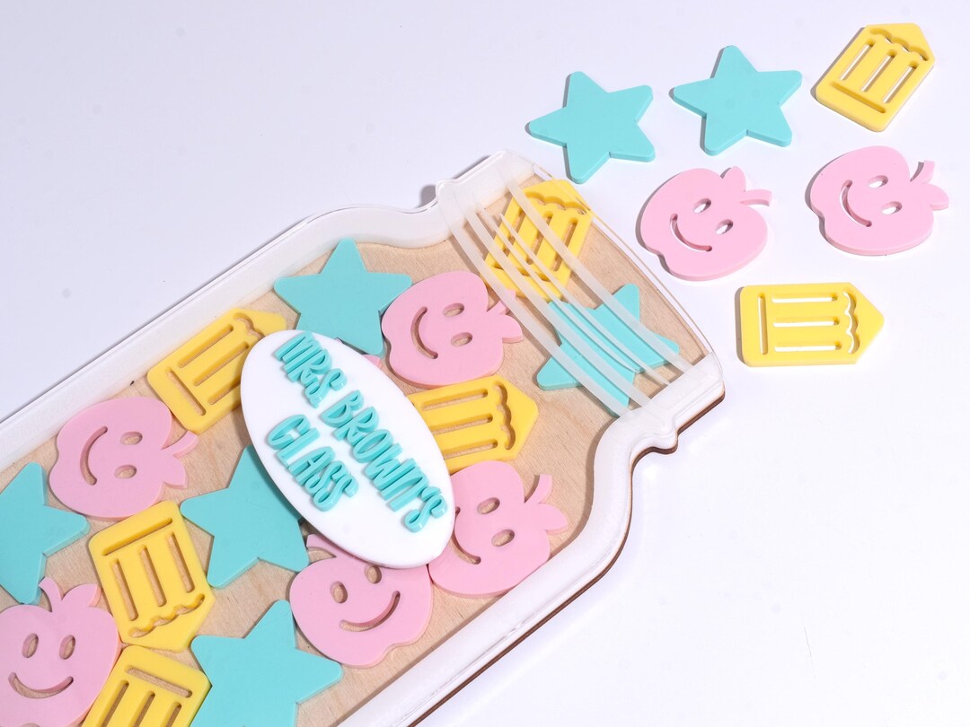 Classroom Teacher Reward Jar, Small Size, Personalized Token Jar, Star ...