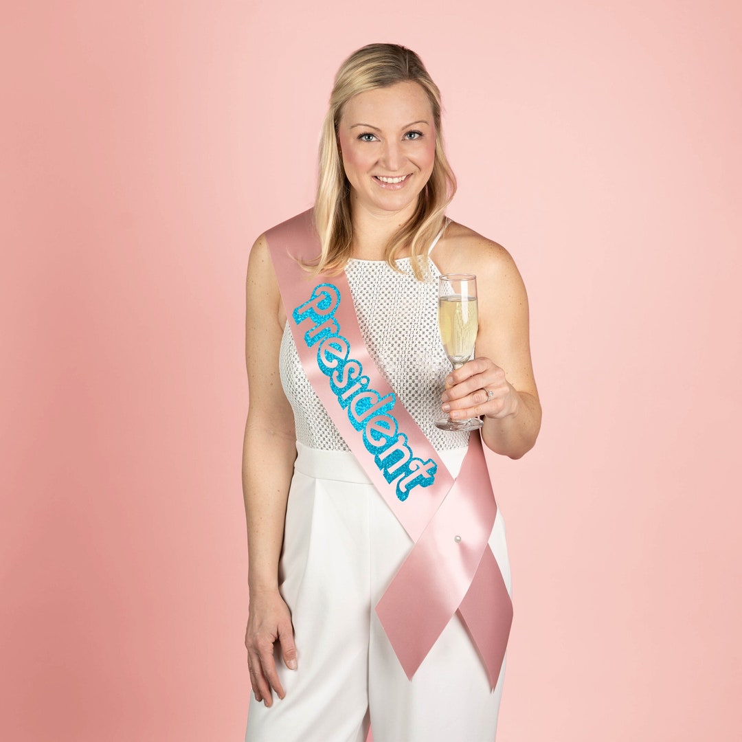 President Sash, Let's Go Party, Custom Satin Sash, Cosplay Costume ...