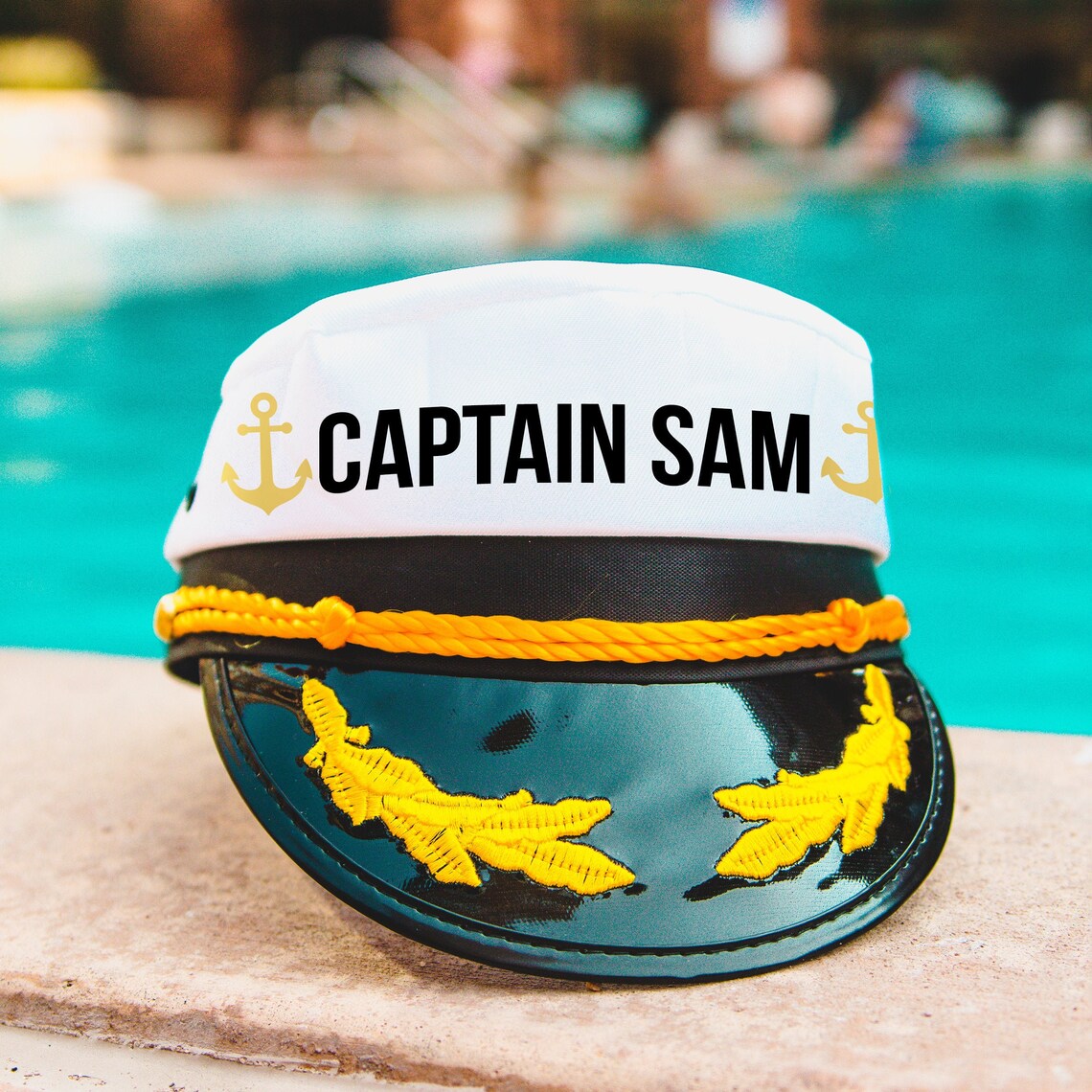 Custom Captain NAME Yacht Hat Sailor First Mate Snap | Etsy
