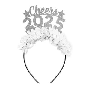 Cheers 2025 New Years Eve Party Crown 2025 NYE Glitter Tiara New Years ...