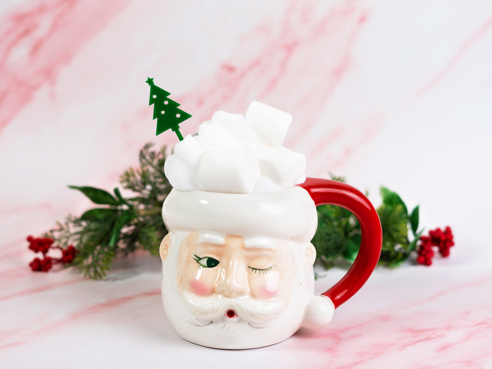 Christmas Swizzle Sticks, Holiday Beverage Mixers, Xmas Drink Stirrers ...