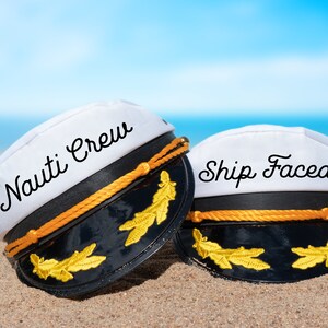 Captain Hat Yacht Hat Custom Name Captain Hat Nautical Captain Hat ...