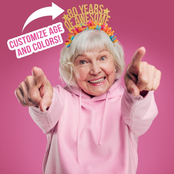 80th birthday tiara store