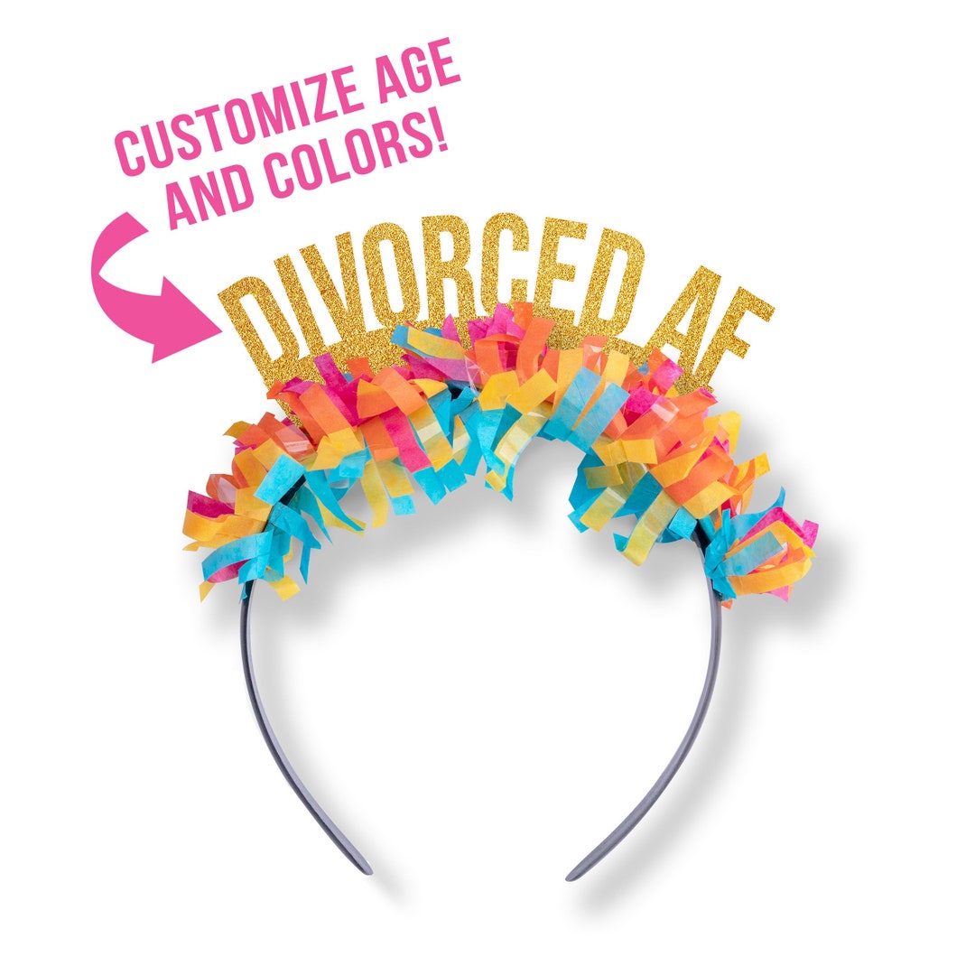 Divorce Party Crown Divorced AF Single Ladies Party - Etsy
