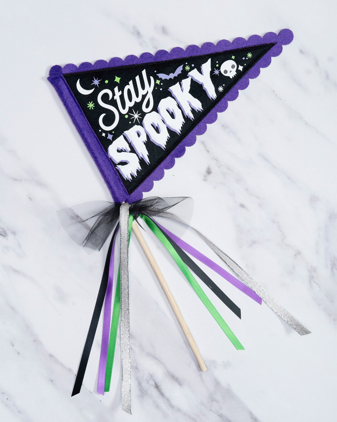 Halloween Pennant Flag Stay Spooky Flag Halloween Photo Prop Trick or ...