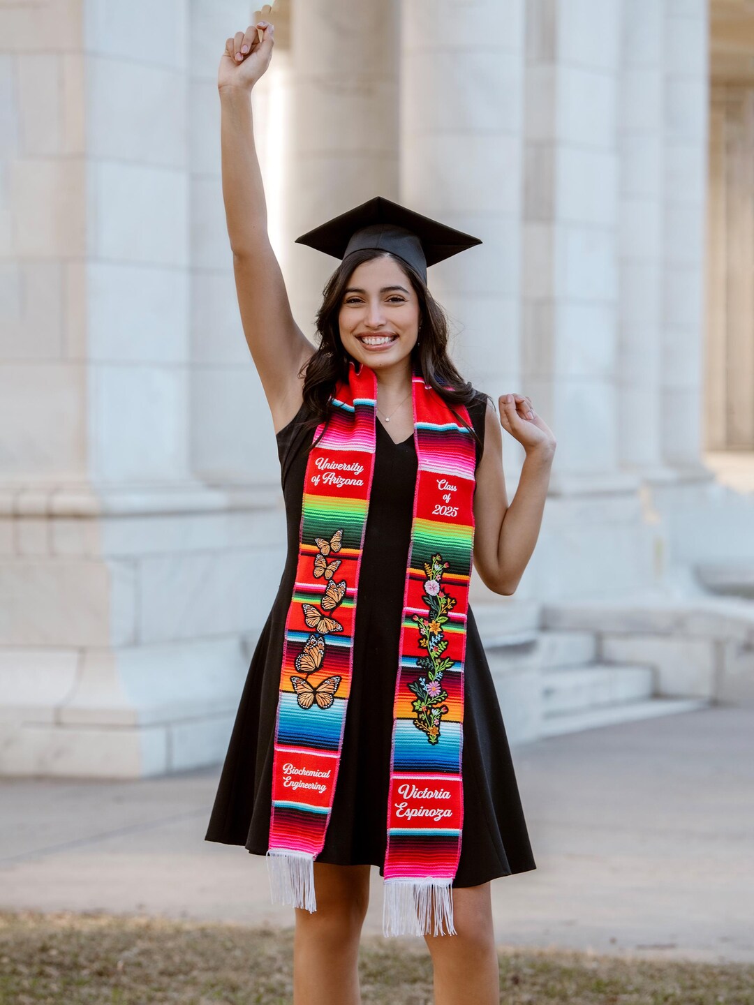 Mexican Graduation Stole, Class of 2026, Custom Graduation Stole, Gift ...