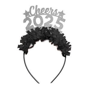 Cheers 2025 New Years Eve Party Crown 2025 NYE Glitter Tiara New Years ...