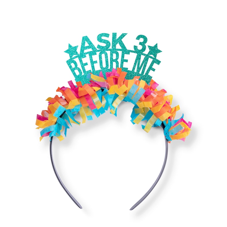Ask 3 Before Me Party Crown Teacher Prop Remote Learning - Etsy
