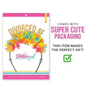 Divorce Party Crown, Divorced AF, Single Ladies Party Headband, Divorce ...