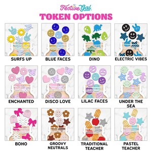 Custom Reward Jar, Small Size, Personalized Token Jar, Star Reward ...