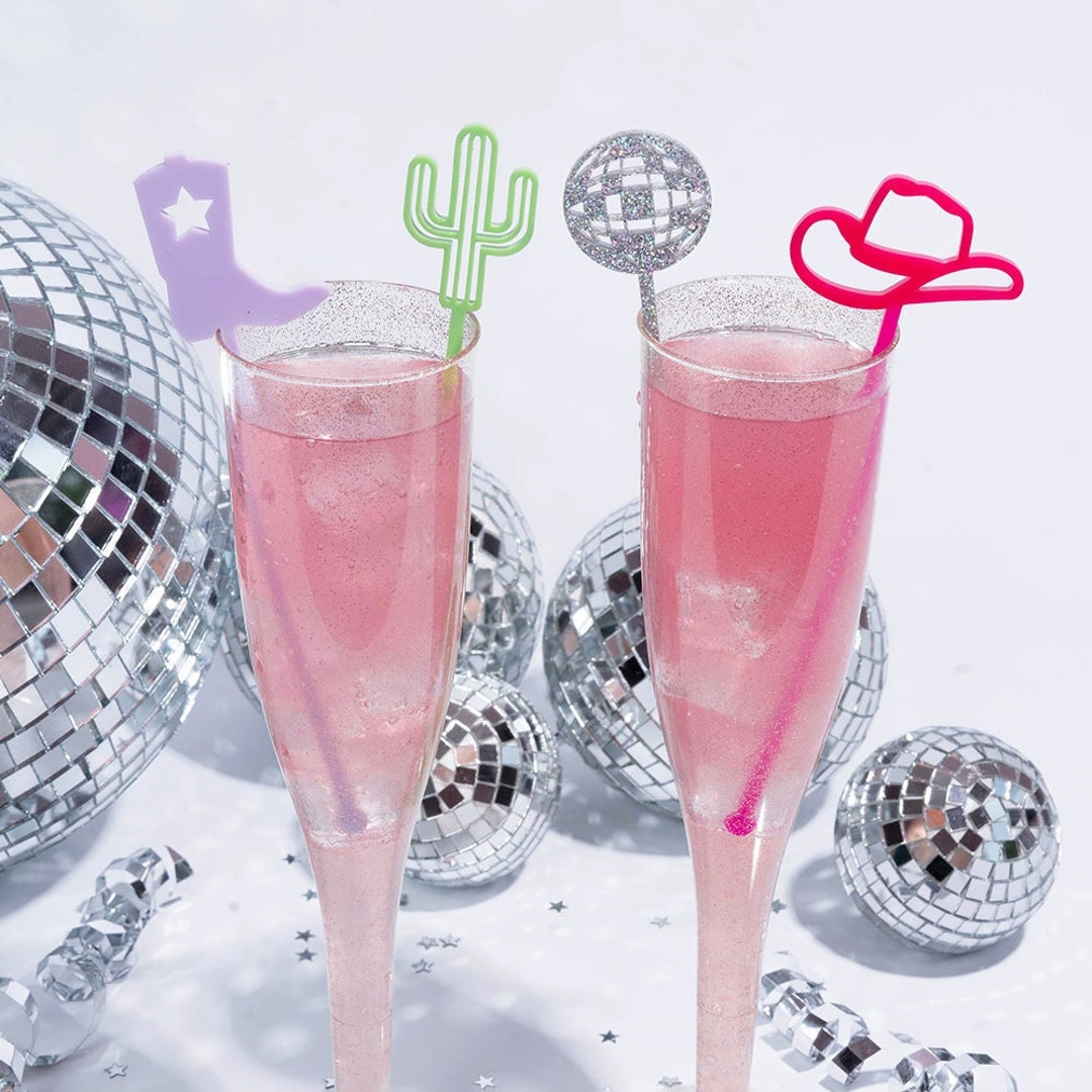 Disco Cowgirl Swizzle Sticks, Bridal Shower Drink Stirrers ...