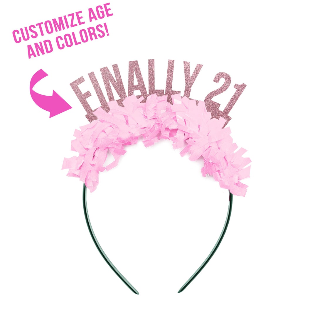 21st Birthday Tiara Finally 21 Birthday Party Crown - Etsy