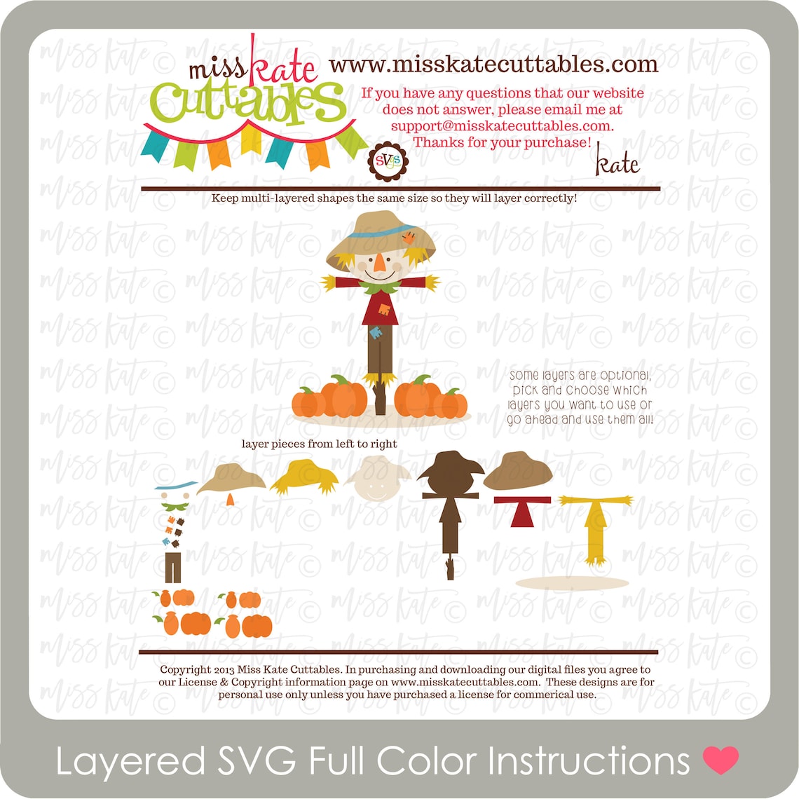 Scarecrow 2 - SVG PNG JPG Files *for Very Spooky Scary Hay Bale Crow ...