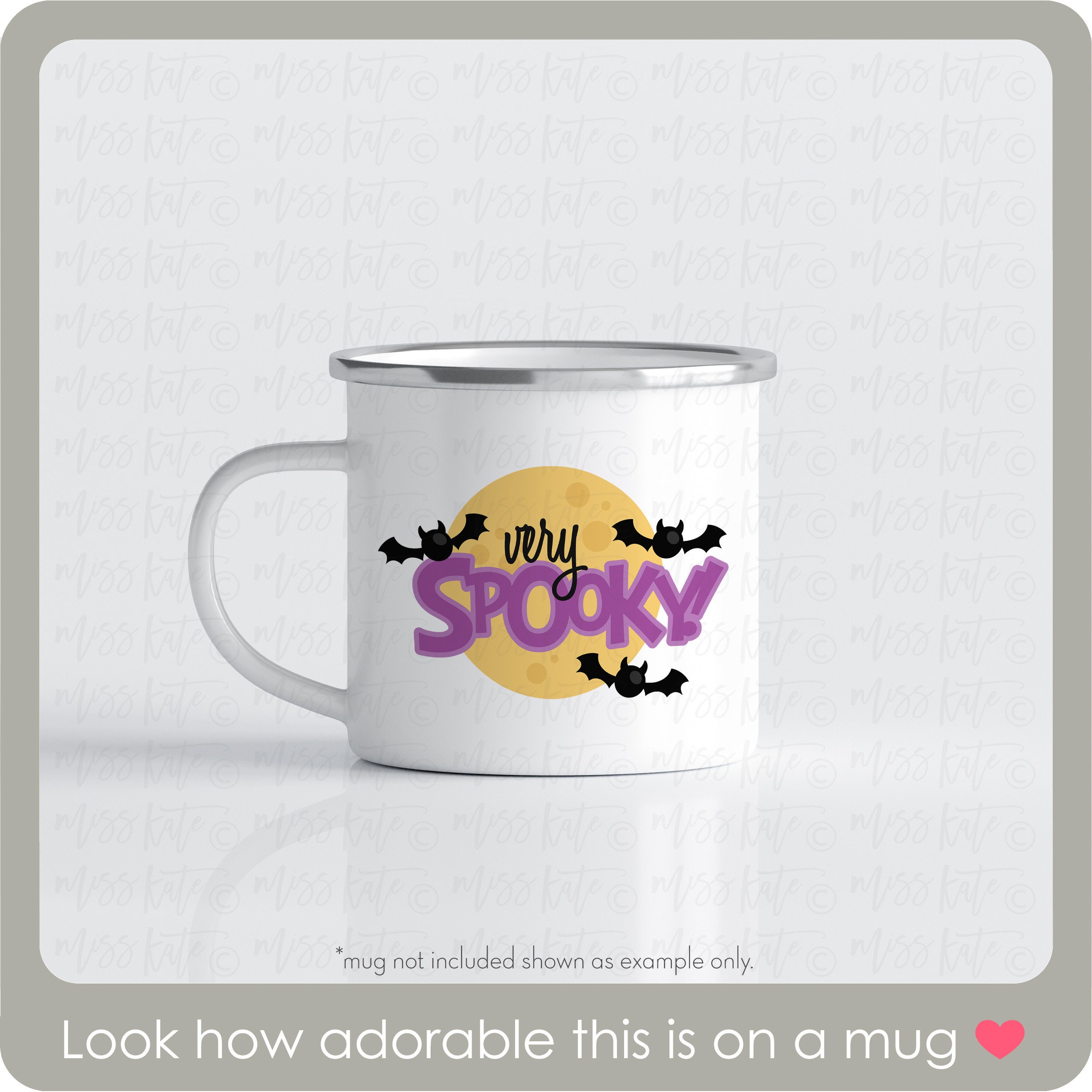 Very Spooky Title - SVG PNG JPG Files *for Very Spooky Scary Bat Moon ...