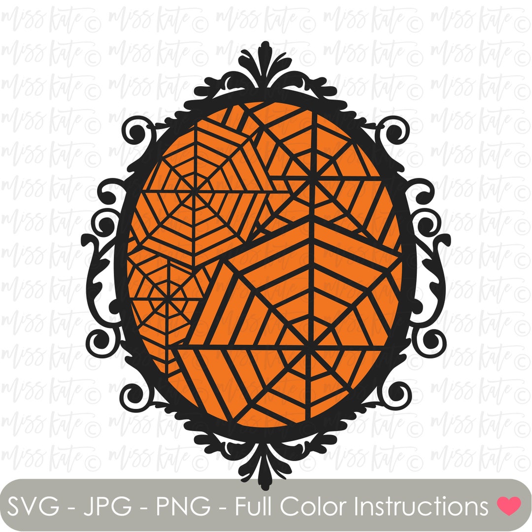 Halloween Web Frame - SVG PNG JPG Files for Spooky Scary Haunted House ...