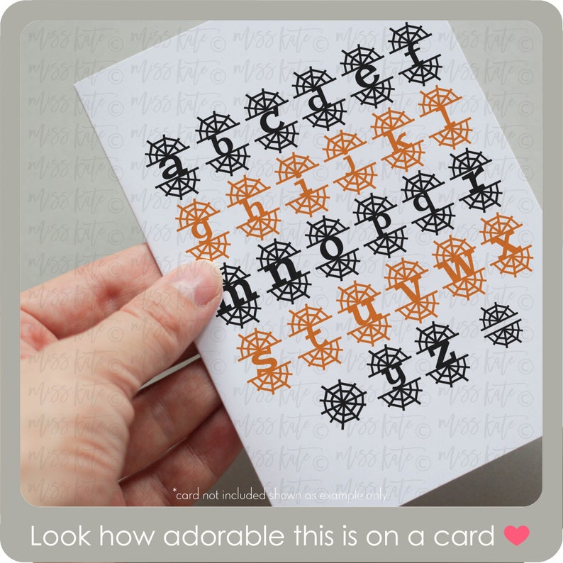 Spiderweb Alphabet-lowercase - SVG PNG JPG Files *for Very Spooky Scary ...