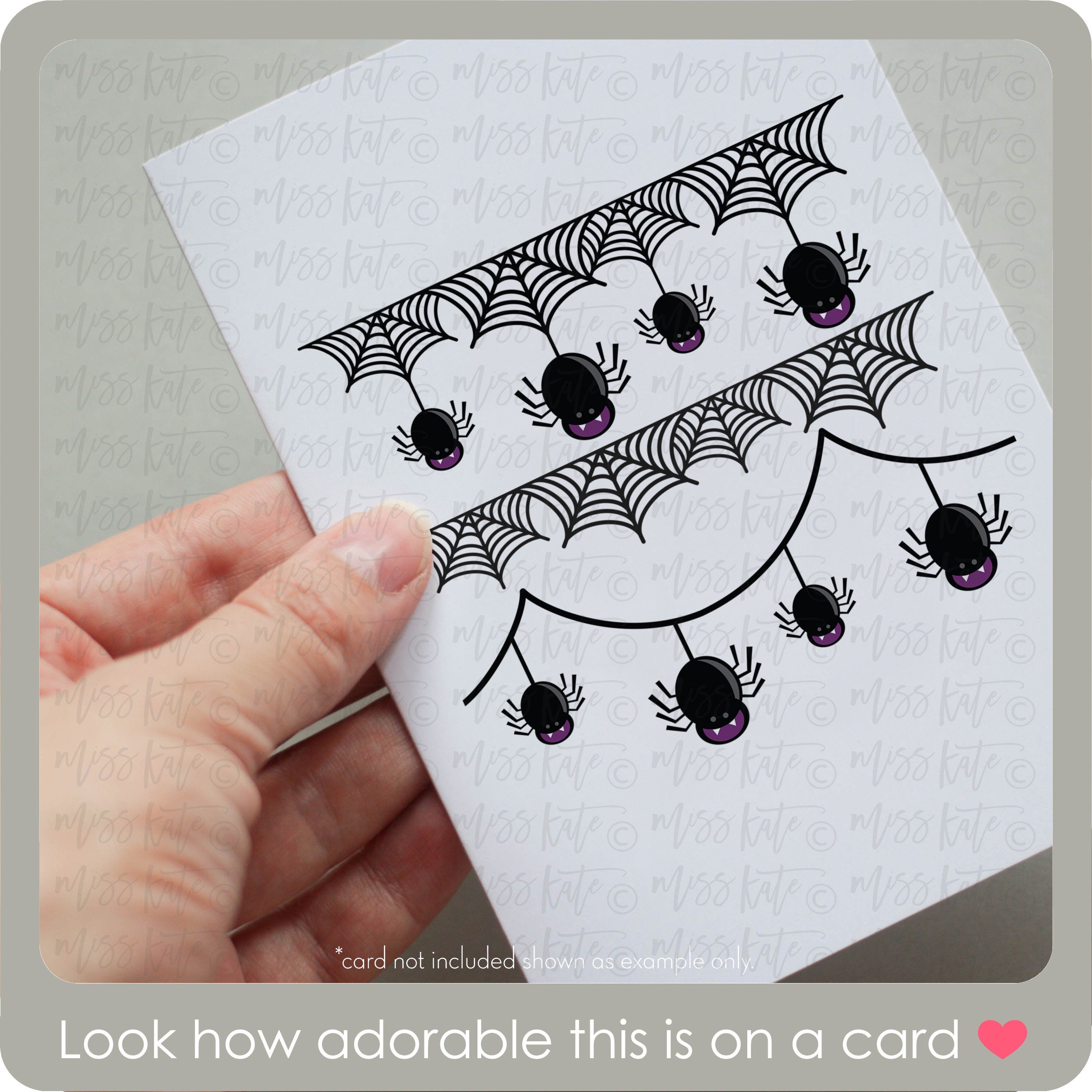 Spider Borders SVG PNG JPG Files for Very Spooky Scary Spider Web Legs ...