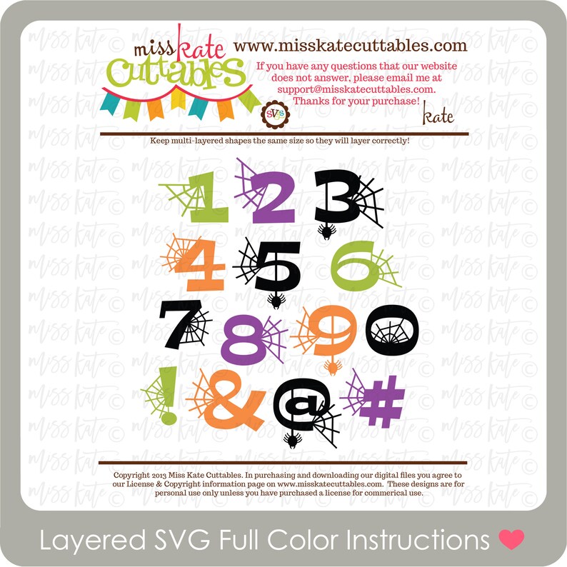 Halloween Numbers SVG PNG JPG Files for Spooky Scary Haunted House ...